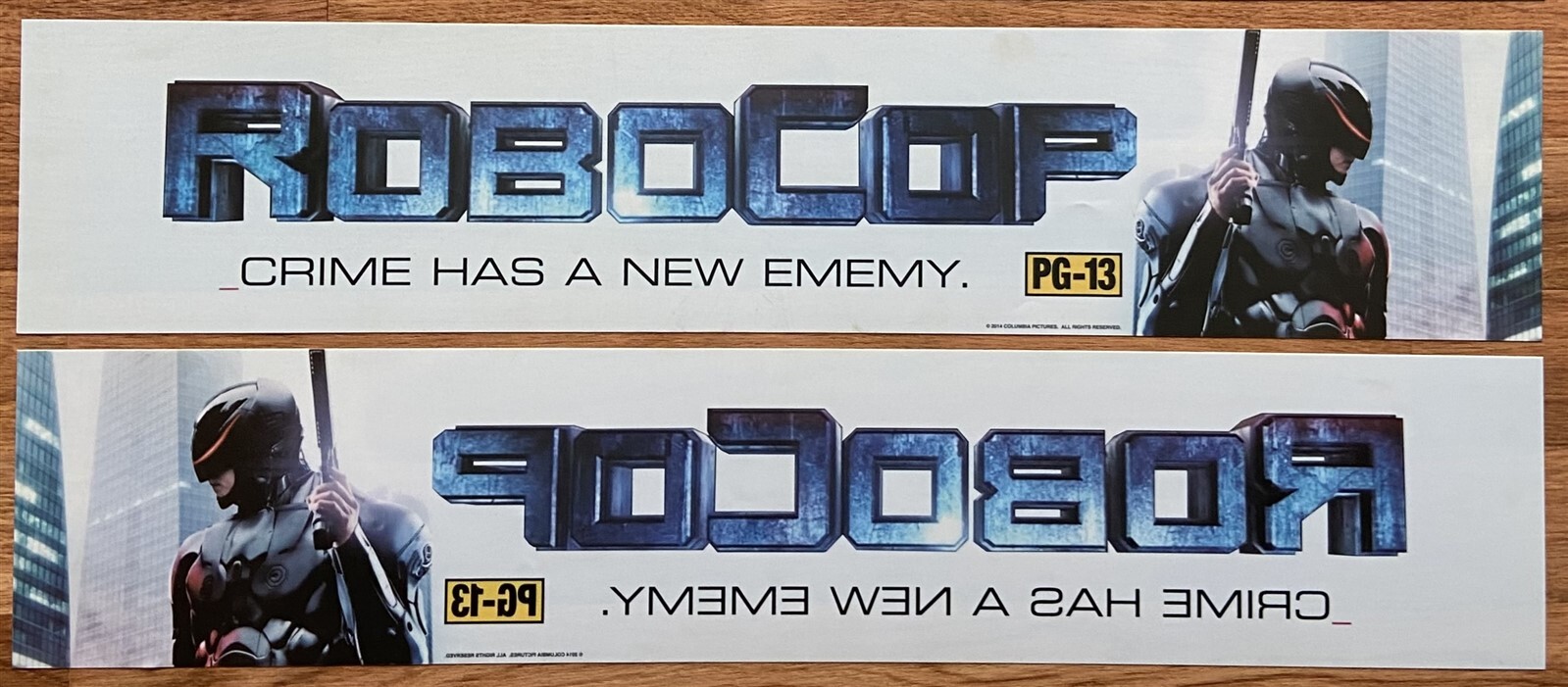 📽 Robocop (2014) - Double-Sided - Movie Theater Mylar / Poster 5x25 | eBay