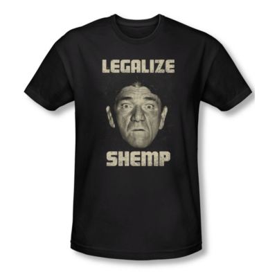 Three Stooges Legalize Shemp Adult Slim Fit Short Sleeve T-Shirt Sizes ...