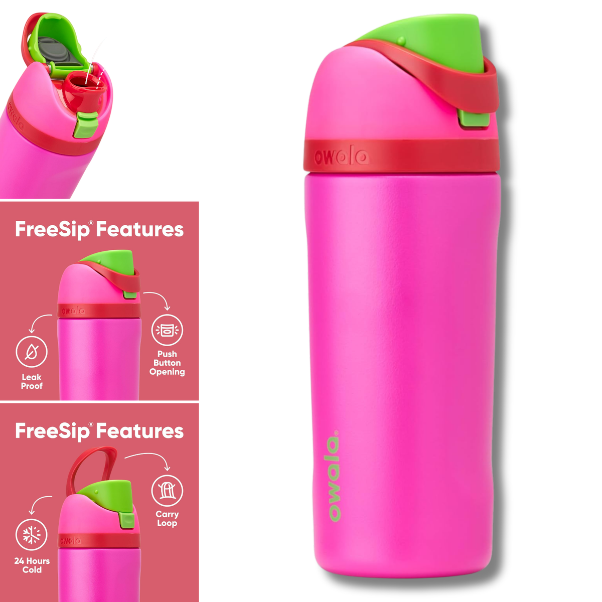 Owala Water Bottle Owala 16oz Kids' Freesip Stainless Steel Water ...
