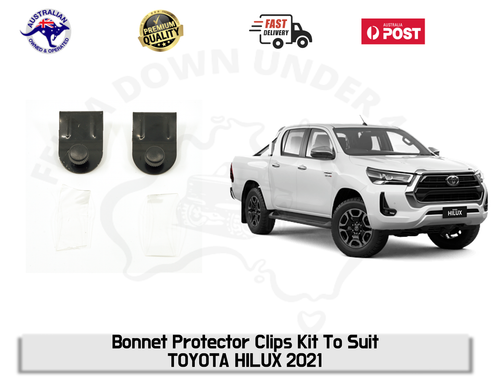 Bonnet Protector Fitting Kit Clips Brackets To Suit Toyota Hilux N80 ...