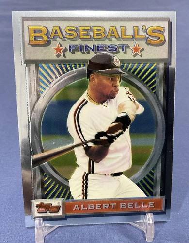 1993 - TOPPS Finest Baseball Card #16 - ALBERT BELLE - ROOKIE Cleveland ...
