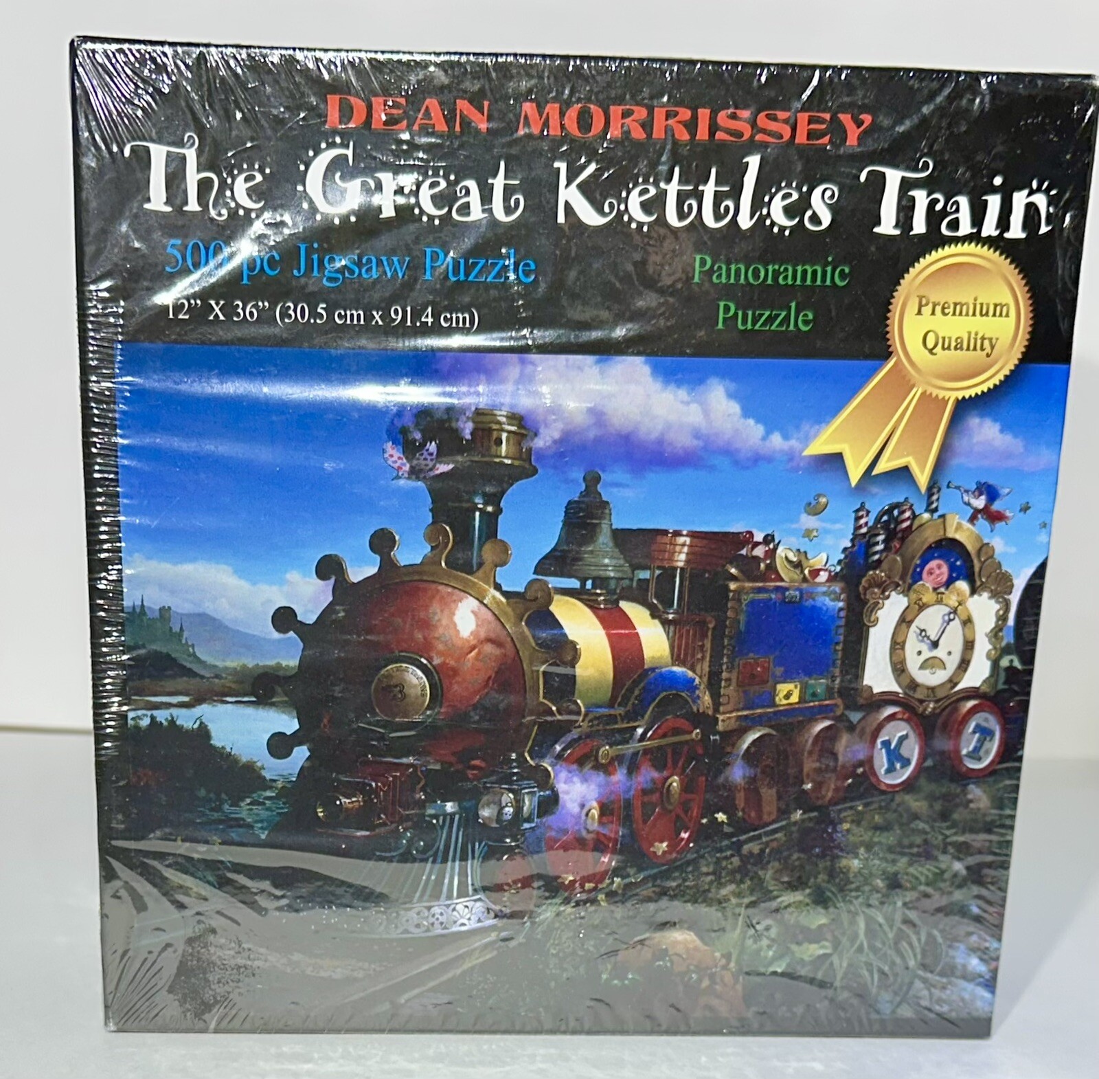 Puzzle The Great Kettles Train by Dean Morrissey 500 Pcs 36 X 12 70178 ...