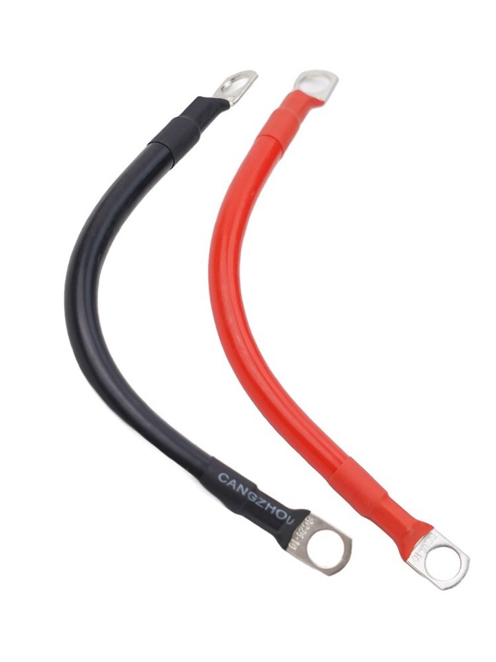 19CM 12v Battery joiner Connector Dc Wire 100 Amp Cable & lugs, red ...