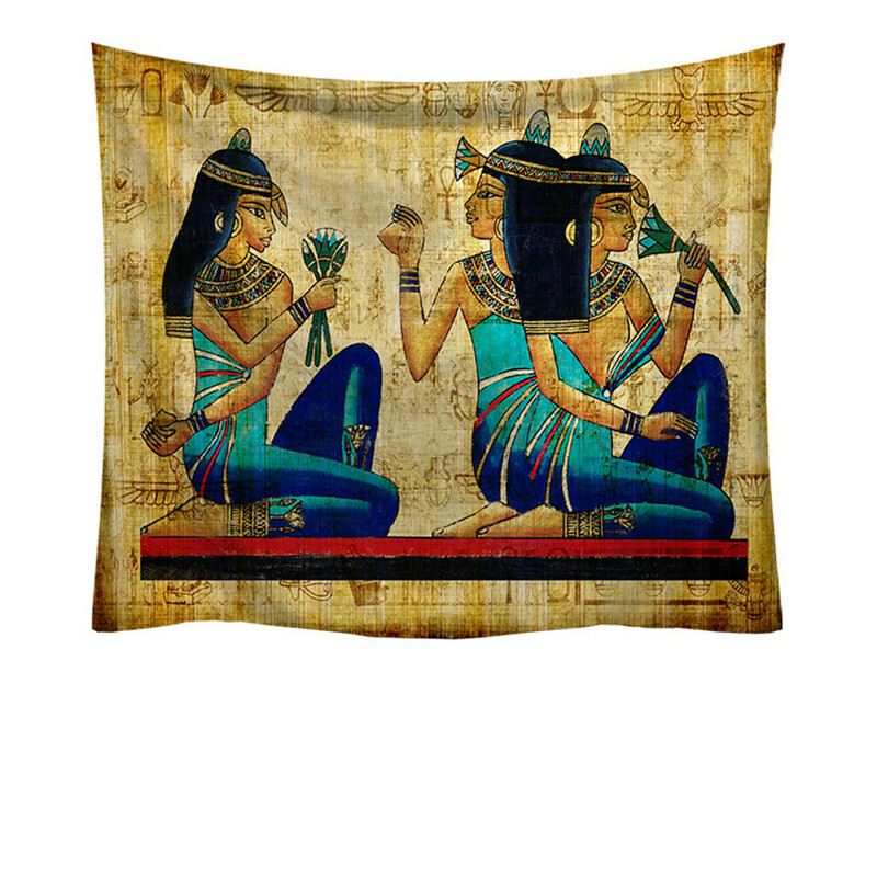 Ancient Egypt Egyptian Tapestry Wall Hanging Home Dorm Decor Bedspread ...