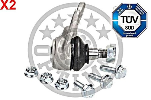 OPTIMAL 2x Ball Joints Front Upper For MERCEDES W168 97-04 1683330227 ...