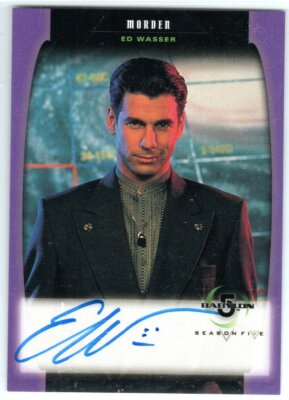 BABYLON 5 1998 SKYBOX SEASON 5 A17 ED WASSER AS MORDEN / GUERRA ...