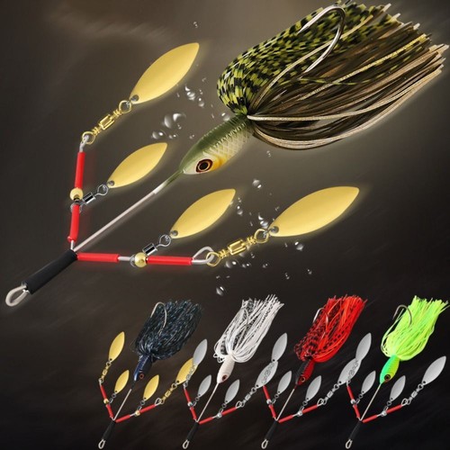 27g 13cm Spinner Bait Lead Jig Flap Rubber Skirt Lures Sea Fishing ...