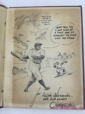 Adios To Ghosts Christy Walsh Press Agent Book Babe Ruth Original Art ...