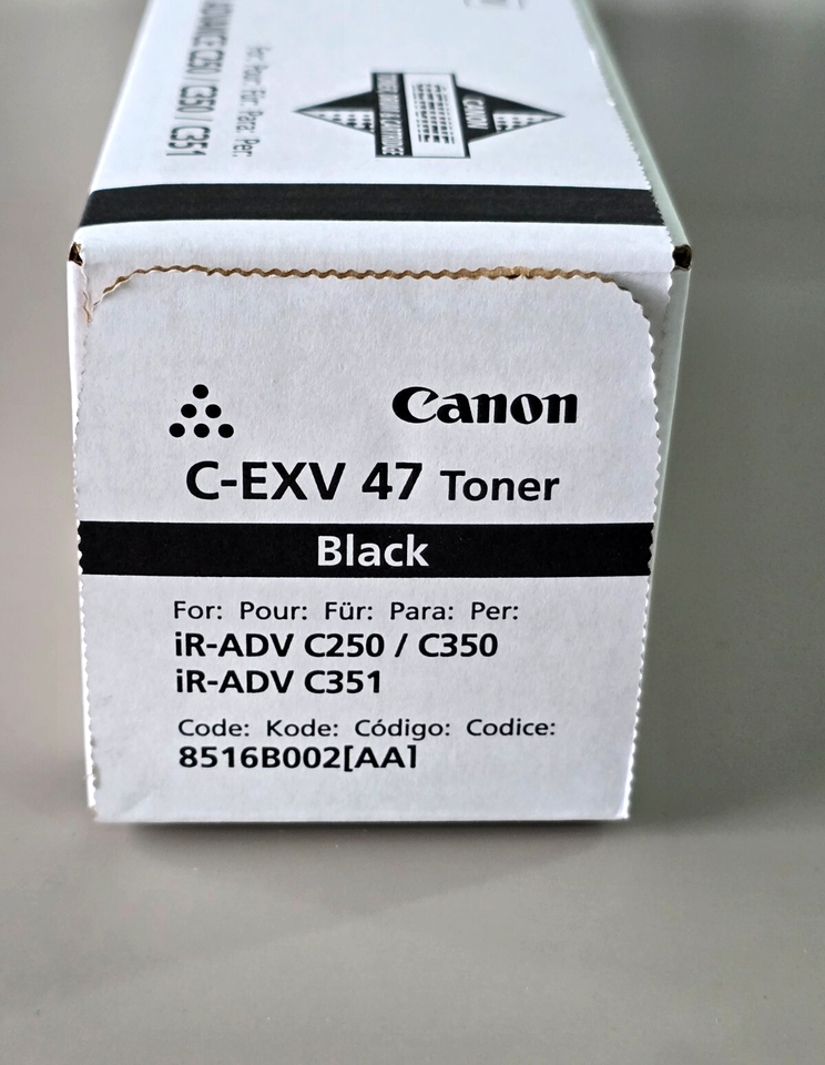 Genuine Canon C-EXV 47 Black Toner Cartridge for Printers - (8516B002AA ...
