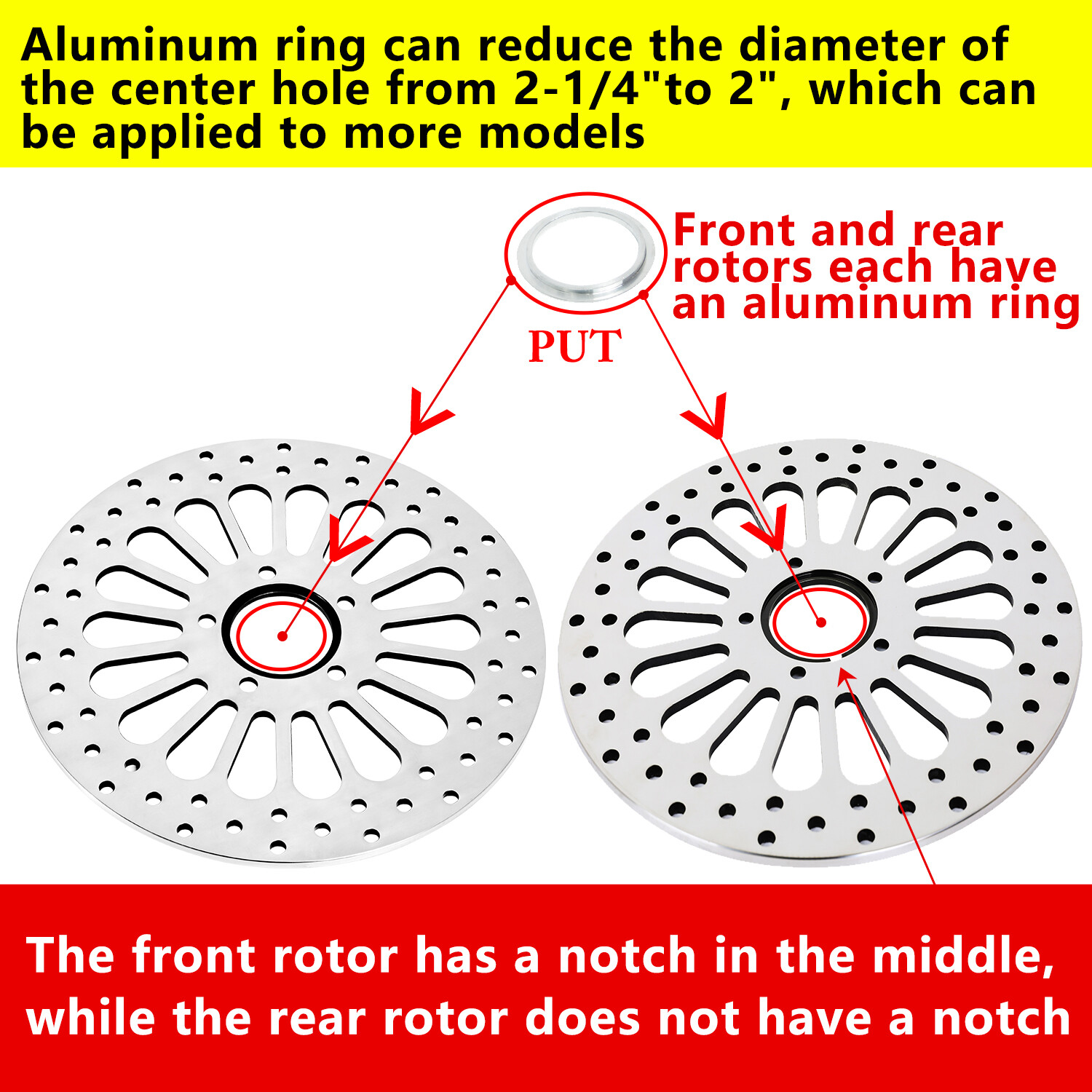 11.5" ( Front & Rear ) Brake Rotors Polished for Harley Heritage ...