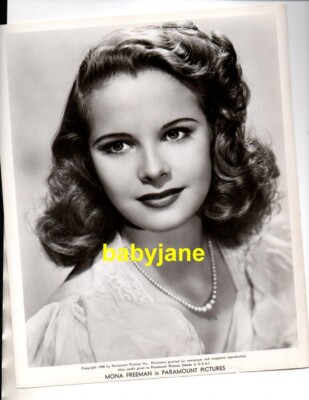MONA FREEMAN ORIGINAL 8X10 PHOTO CHILD ACTOR PORTRAIT 1948 PARAMOUNT ...