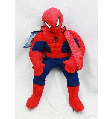 Marvel Spider-Man Spiderman 17" Plush Backpack Tote-Licensed Product ...