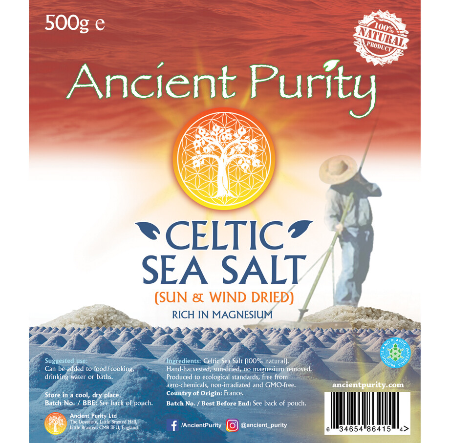 CELTIC SEA SALT 500g Unprocessed Raw Natural Coarse 70+ Minerals ...