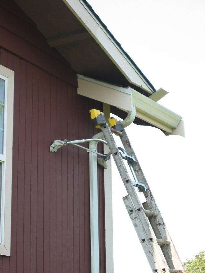 Extension Ladder Stand-Off Stabilizer for Clean/Repair Gutter Window ...