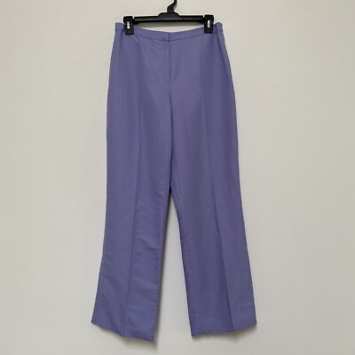 Casual Corner Linen Wide Leg Pants Lavender 10Petite | eBay