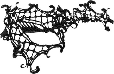 Masquerade Lace Mask Women Black Lace Masks Costume Party Proms Face ...