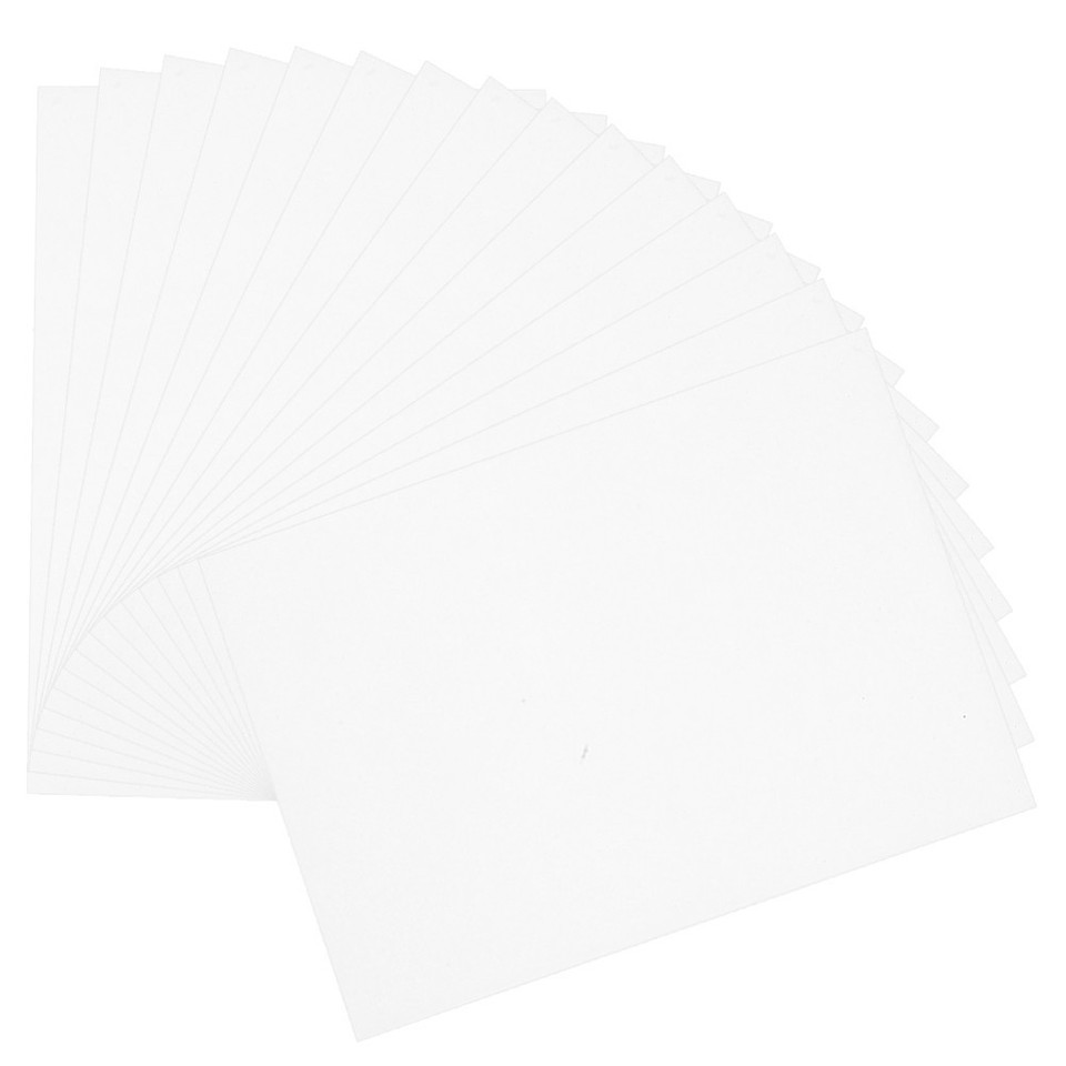 50pcs White Cardstock A5 Cardstock Paper Heavy Card Stock For Printer ...
