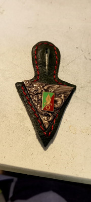 French Foreign Legion 2rep Para Regimental Old Fob Badge And Leather ...