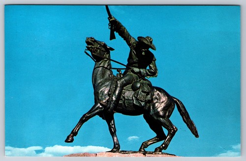 Buffalo Bill Monument Wyoming Bronze Statue Native Stone Postcard | eBay
