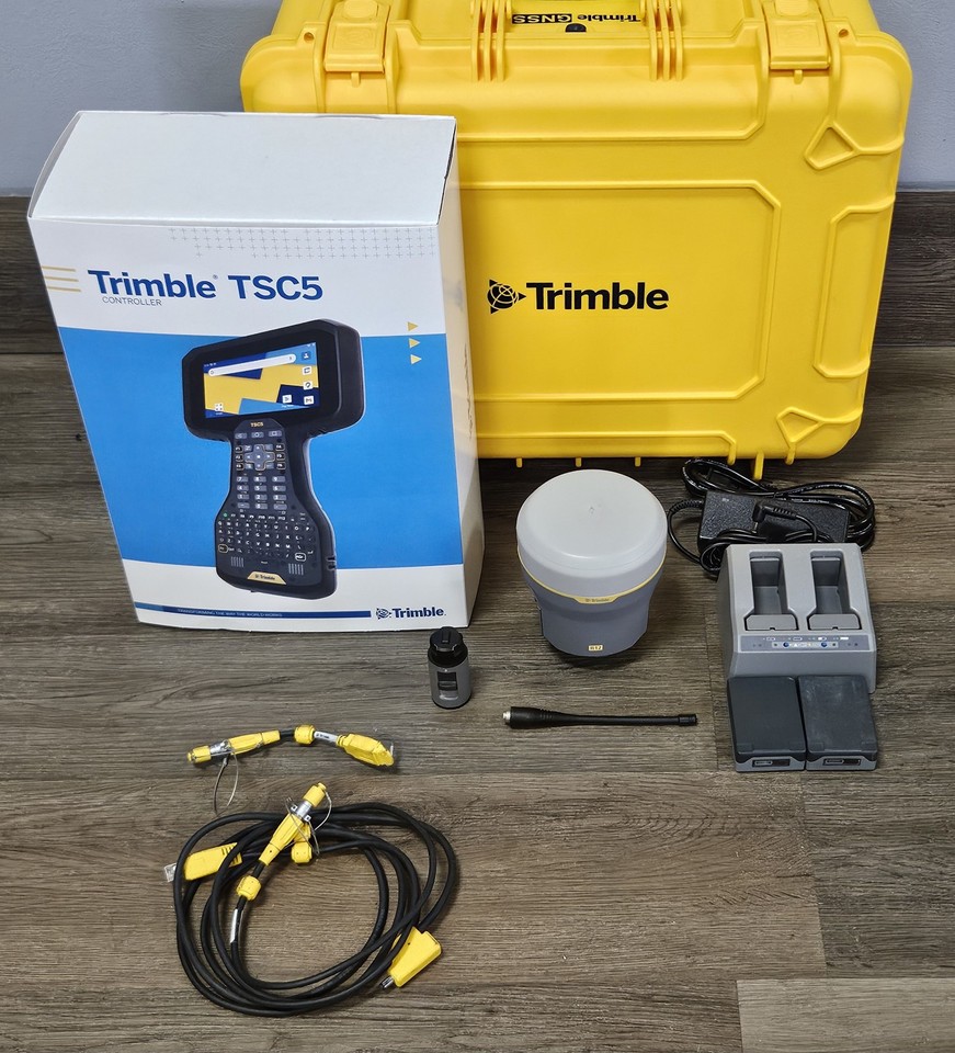 Trimble R12 GPS GNSS Beidou Galileo RTK UHF Rover Kit w/ TSC5 Access ...