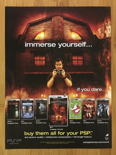 2005 PSP Playstation Portable UMD Print Ad/Poster Movie Art Amityville ...