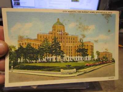 M1 Vintage Old OHIO Postcard Springfield City Hospital Nurses Home ...