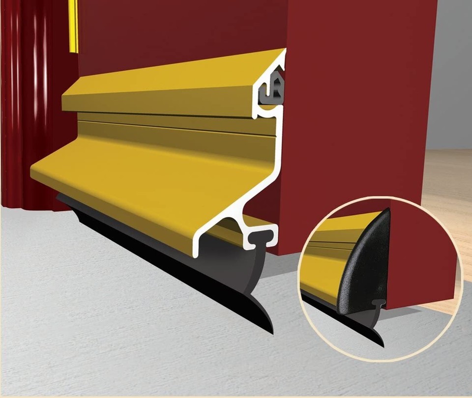 Rain Deflector Door Weather Draught Seal Exterior Exitex Expelex Gold ...