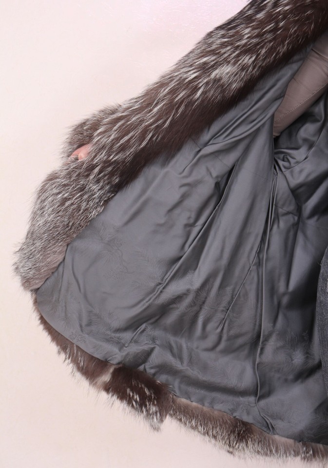 JACKET FOX FUR COAT FUCHS PELZMANTEL FOURRURE RENARD GIACCA PELLICCIA ...