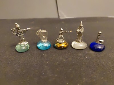 Vintage Pewter Merlin Wizard Figurines Miniature Statues Lot Lighthouse ...