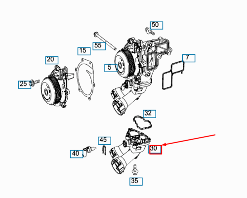 Mercedes-Benz E W213 Thermostat A6542000115 neues echtes online kaufen ...