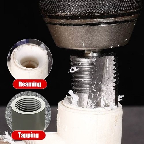 Thread Pipe Reaming Drill Bits Hole Opening Plumbing Pipe Reamer Water ...