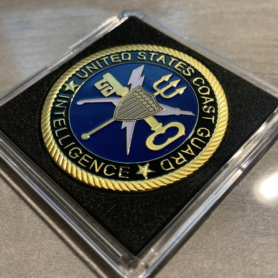 US Coast Guard Intelligence Challenge Coin USCG-with Snap Tight Case | eBay