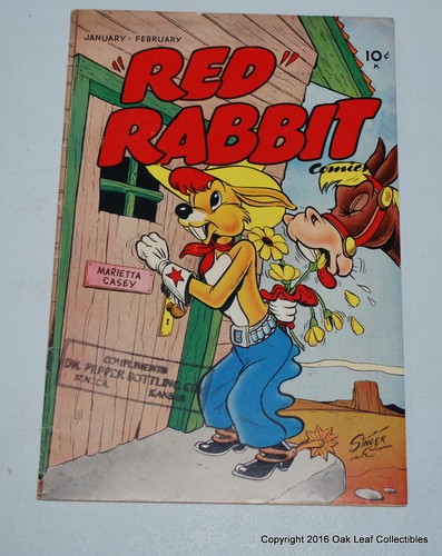 Red Rabbit 14 Dearfield Comic Book 1950 Fine+ RARE! | eBay