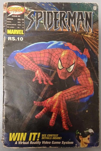 Rare Vintage Collectable Marvel Gotham Comics - Spiderman India edition ...