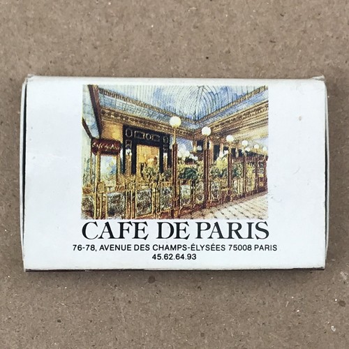 Cafe De Paris Vintage Matches Empty Matchbox France | eBay