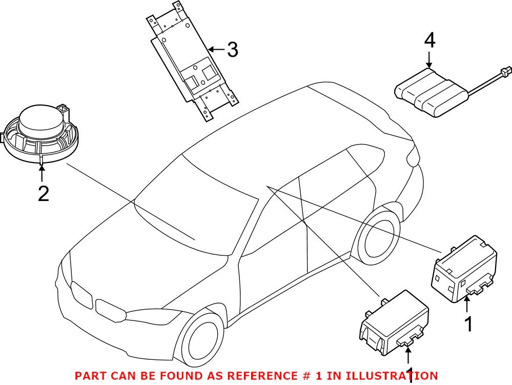 11-18 BMW X1 Microphone Hands Telephone OEM 84109263744 for sale online ...