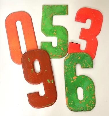 Vintage Commander Board 10" Metal Various Numbers, Colors & Quantities ...