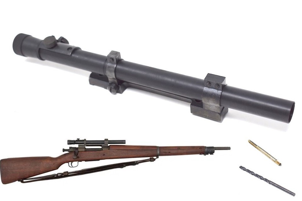 SPRINGFIELD 1903 A4 Rifle Scope Steel Tube W/ Steel Mount Drill and Tap ...