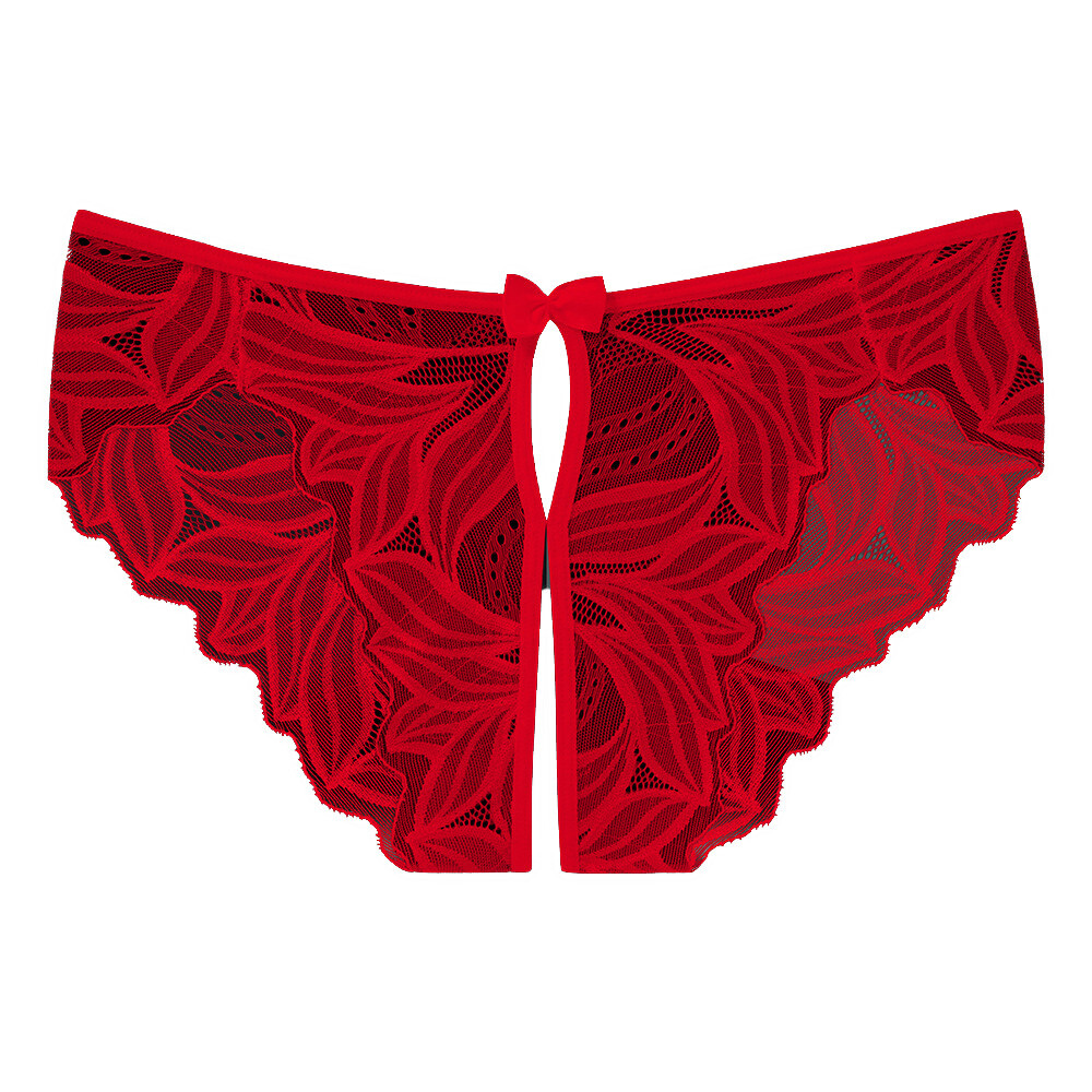 For Women's Sexy Briefs Lace Crochless Panties Open Crotch Low Waist ...