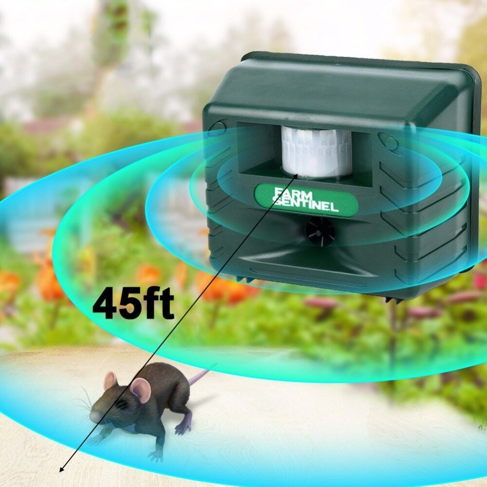 Electronic Ultrasonic Pest Animal Repeller Motion Sensor Bird Possum ...
