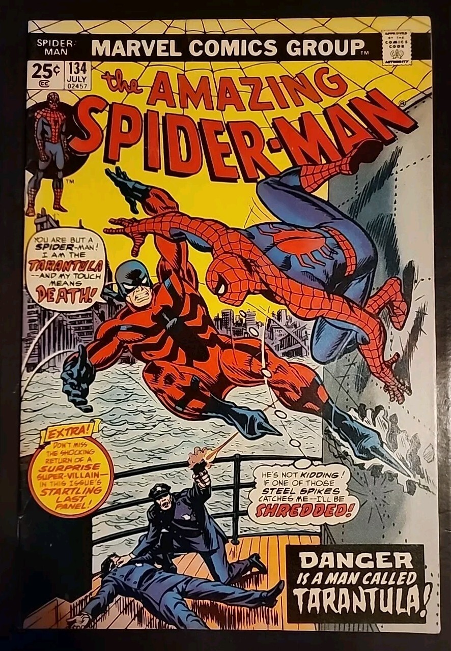 The Amazing SpiderMan 134 1st Appearance Of Tarantula 2nd Appearance Of ...