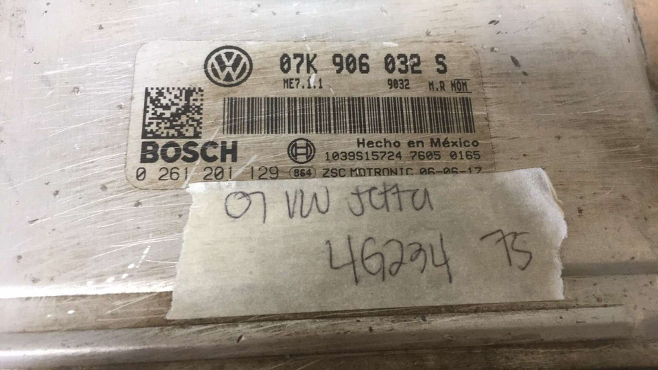 07K 906 032 S Volkswagen VW Jetta 2007 ecm ecu computer | eBay