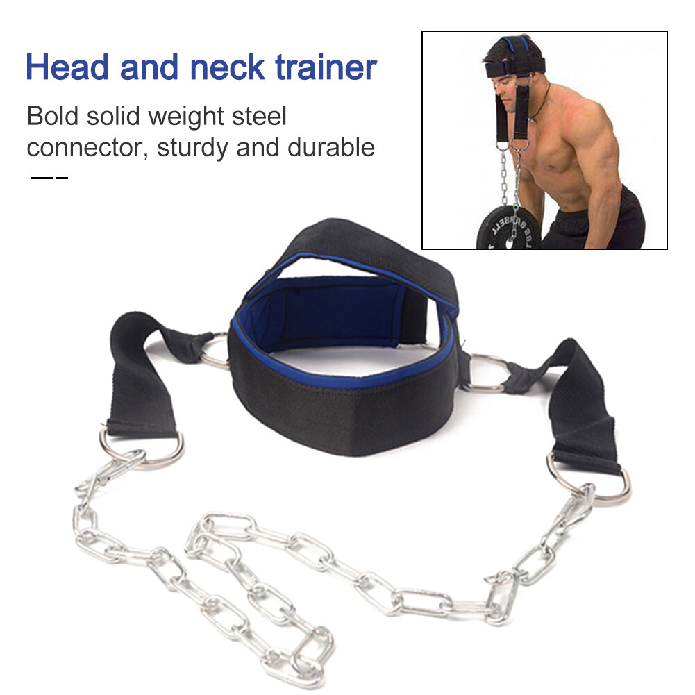 Head Harness Build Neck Strength Neck Trainer with Steel Chain for Home ...