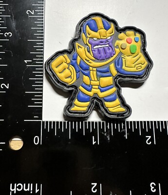 Thanos marvel avengers pvc rubber morale ranger eye patch Edc | eBay