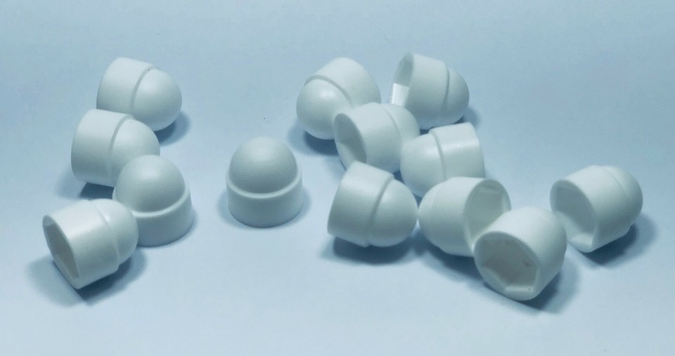 M4 M5 M6 M8 M10 M12 M14 M16 M18 M20 White Plastic Dome Nut Protection ...