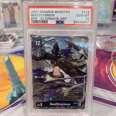 Digimon TCG BEELSTARMON BT6-112 SEC Alt Art Double Diamond Secret Rare ...