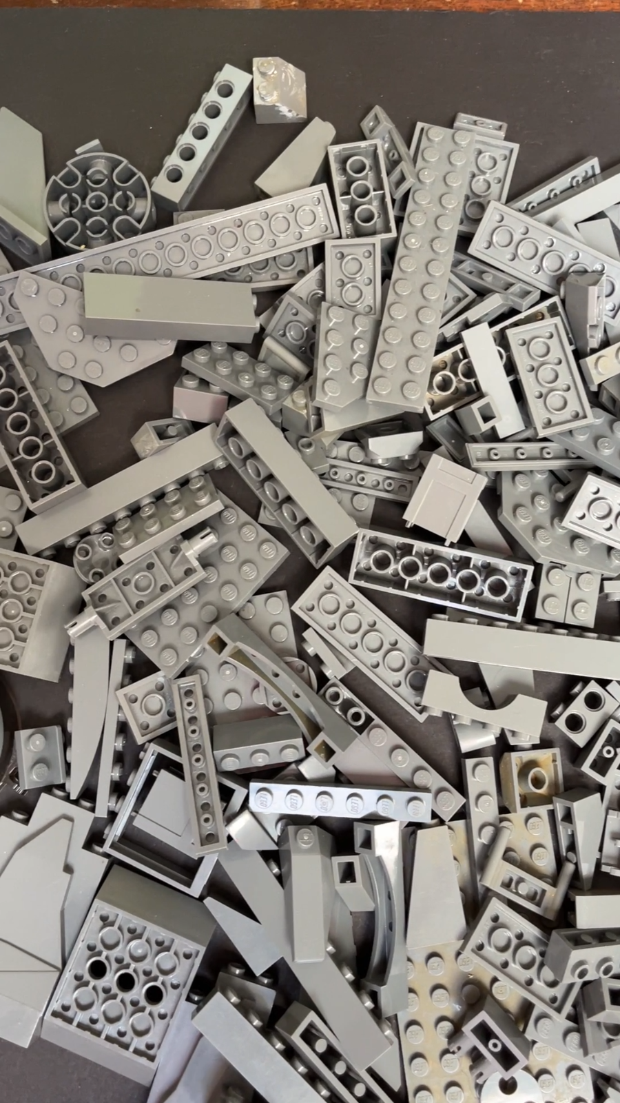 1 lb Lot Dark Gray Lego Piece Huge Bulk Lot Mixed Bricks Parts Star ...