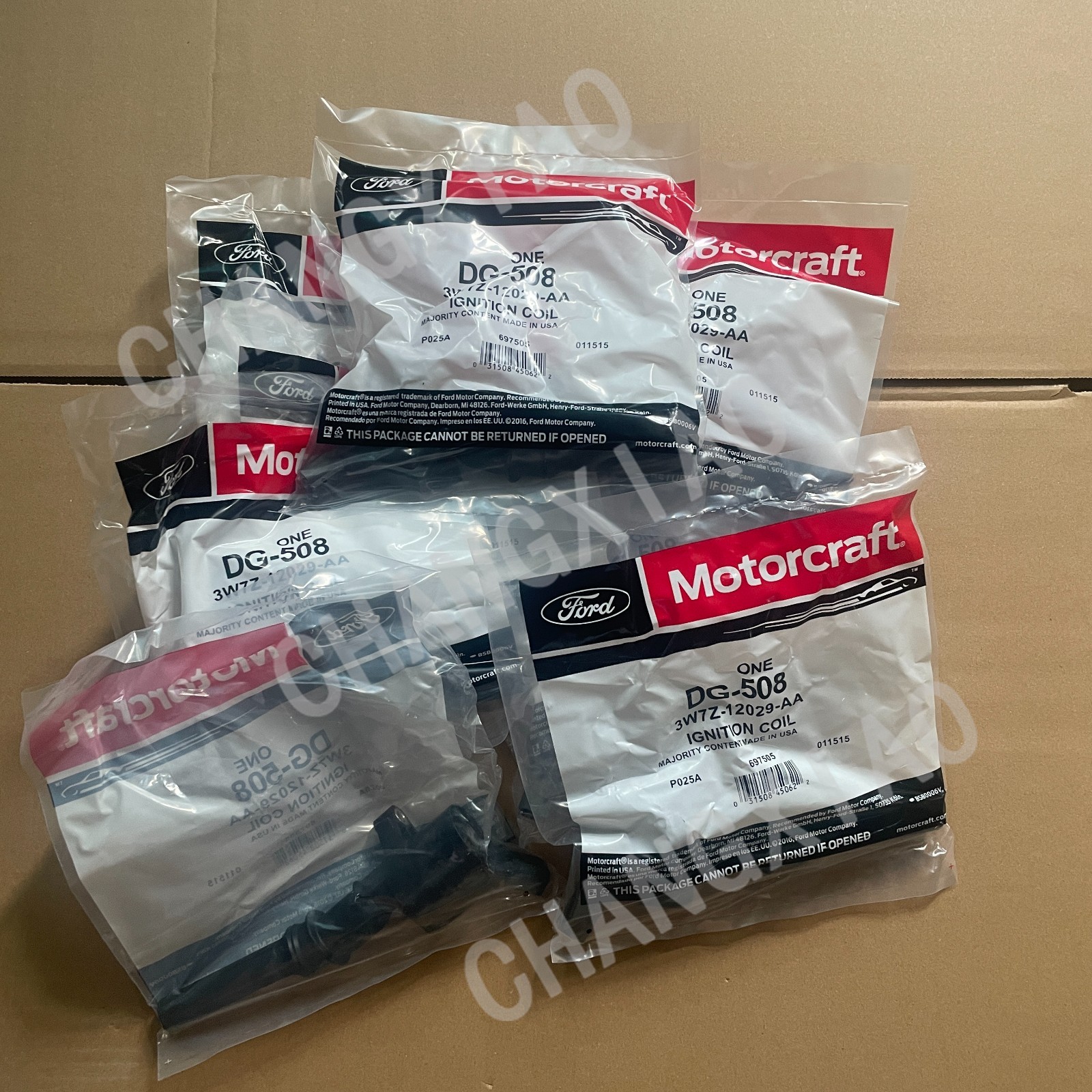 8PCS Genuine Motorcraft Ignition Coils OEM DG508 For Ford F150 4.6L 5 ...