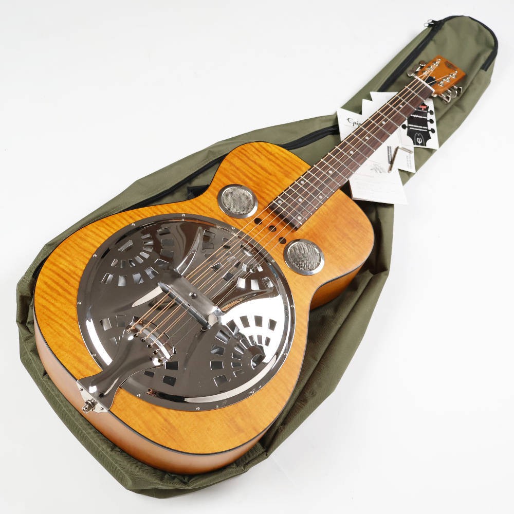 Epiphone Dobro Hound Dog Deluxe Roundneck Vintage Brown Resonator ...