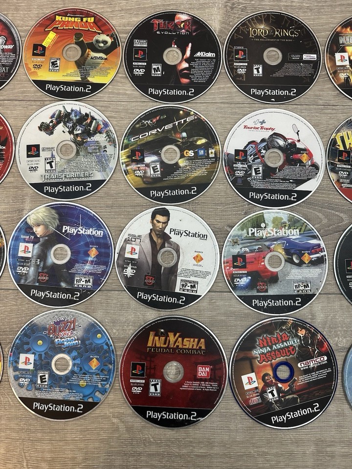 Lot Of 31 PS2 Disc Only Games NEED RESURFACING SCRATCHED Sonic, Mortal ...